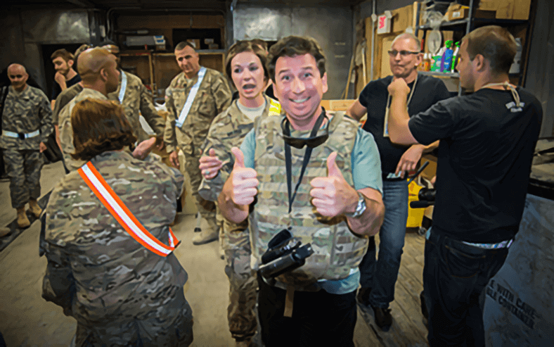 Comedy hypnotist entertains troops in Afghanistan and Kuwait